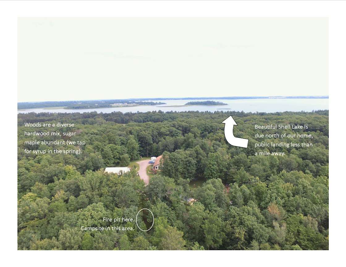 Occasional Creek Camping Haven - Hipcamp in Shell Lake, Wisconsin