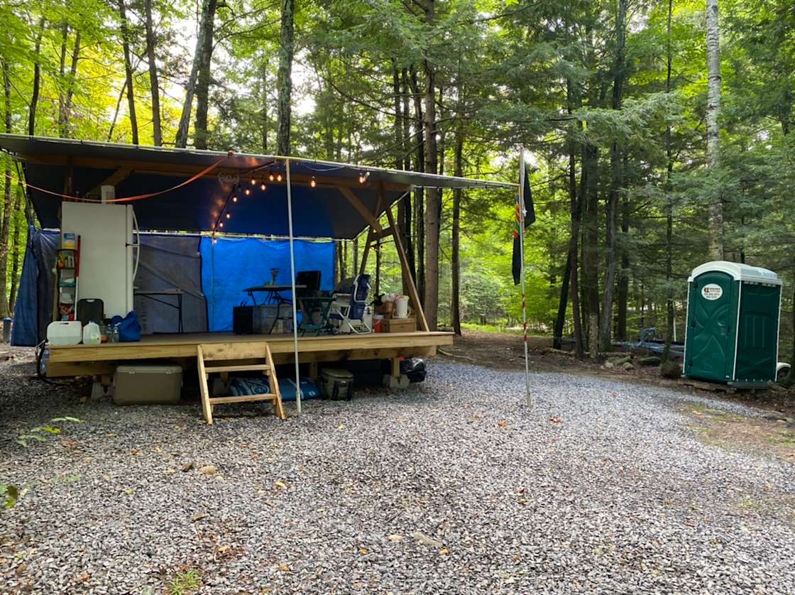 The Deck on Lake George. - Hipcamp in Huletts Landing, New York