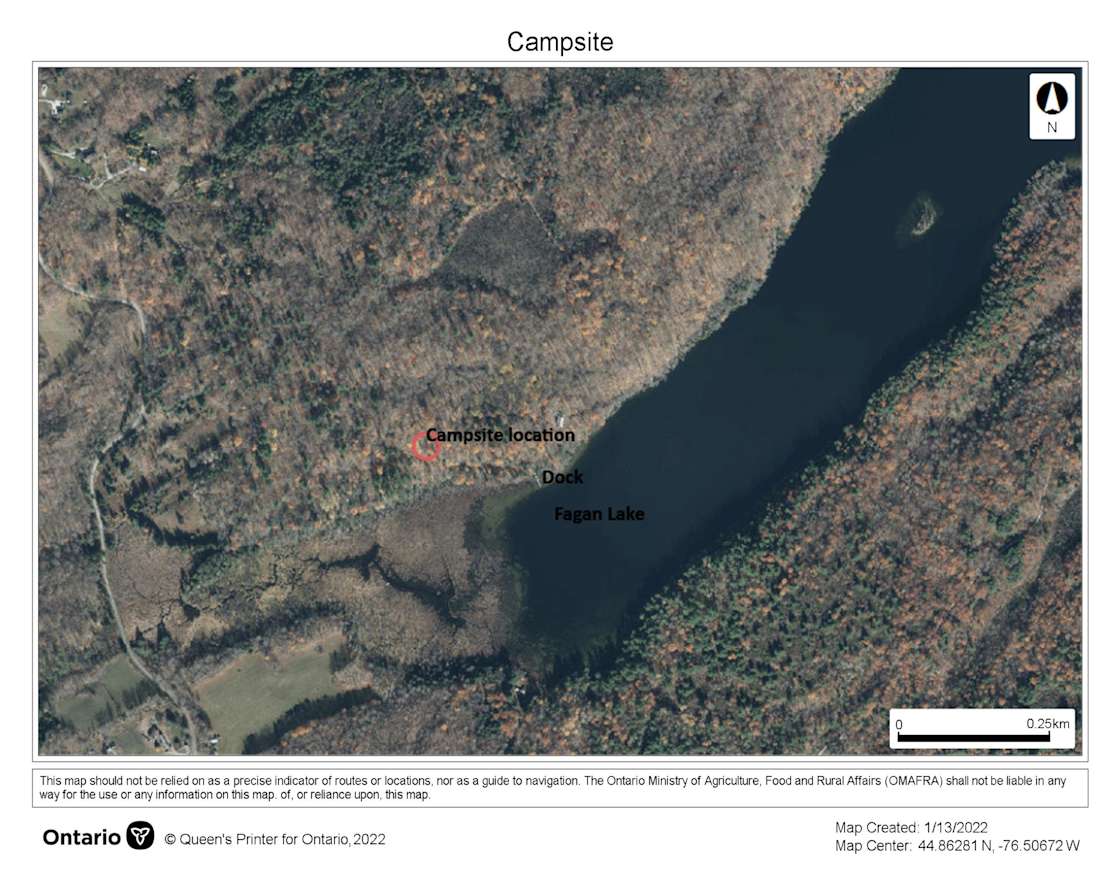 Fagan Lake Heights - Hipcamp in Maberly, Ontario