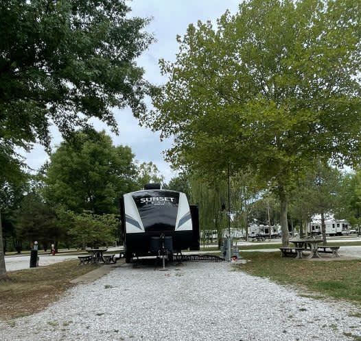 Big Red Barn RV Park - Hipcamp in Carthage, Missouri