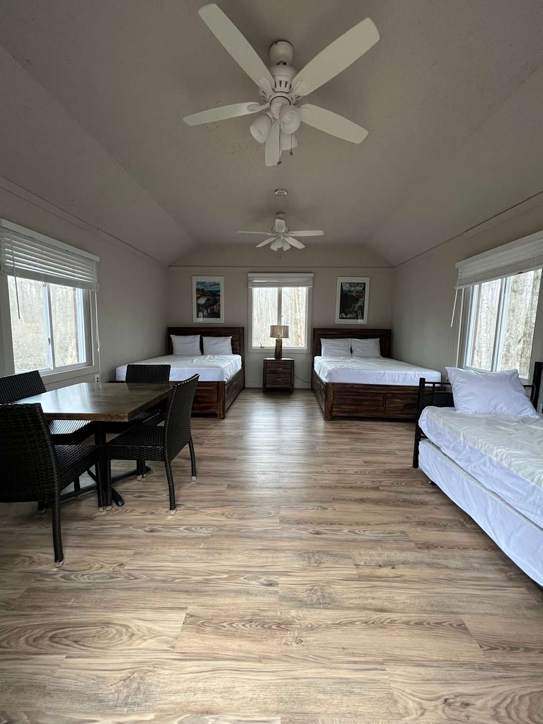 Large Wood View Cabins - Hipcamp in Lupton, Michigan