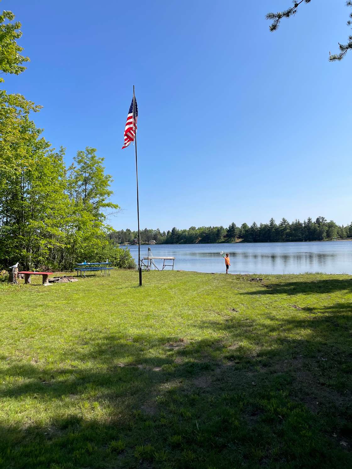Little Trailer on Big Lake - Hipcamp in Watton, Michigan