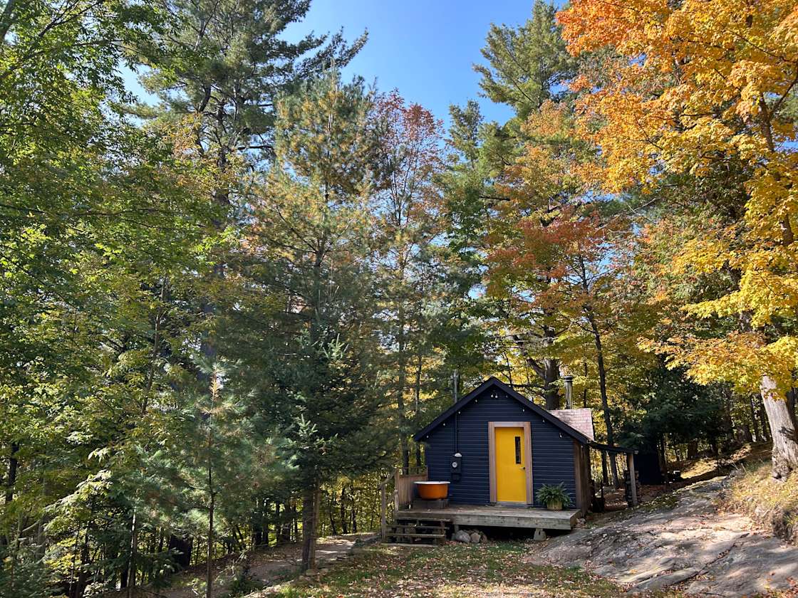 Simple Cabin in town - Hipcamp in Haliburton Village, Ontario