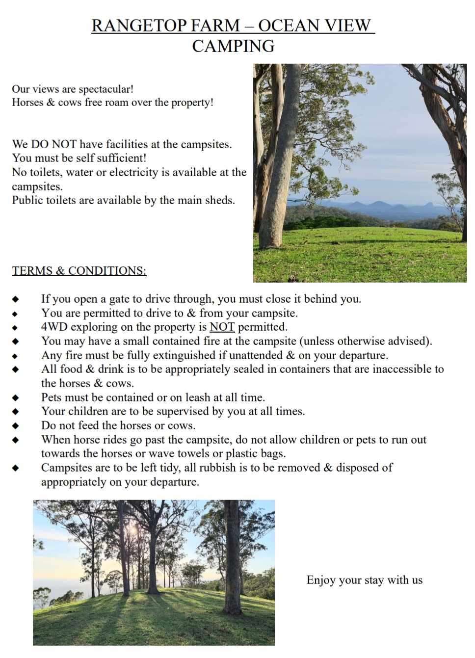 Rangetop Farm - Hipcamp in Ocean View, Queensland