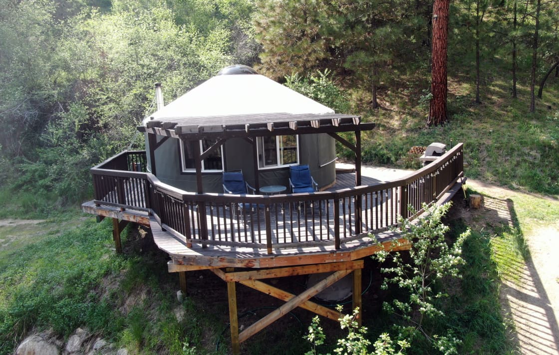Wildedge Ranch Yurt - Hipcamp in Garden Valley, Idaho
