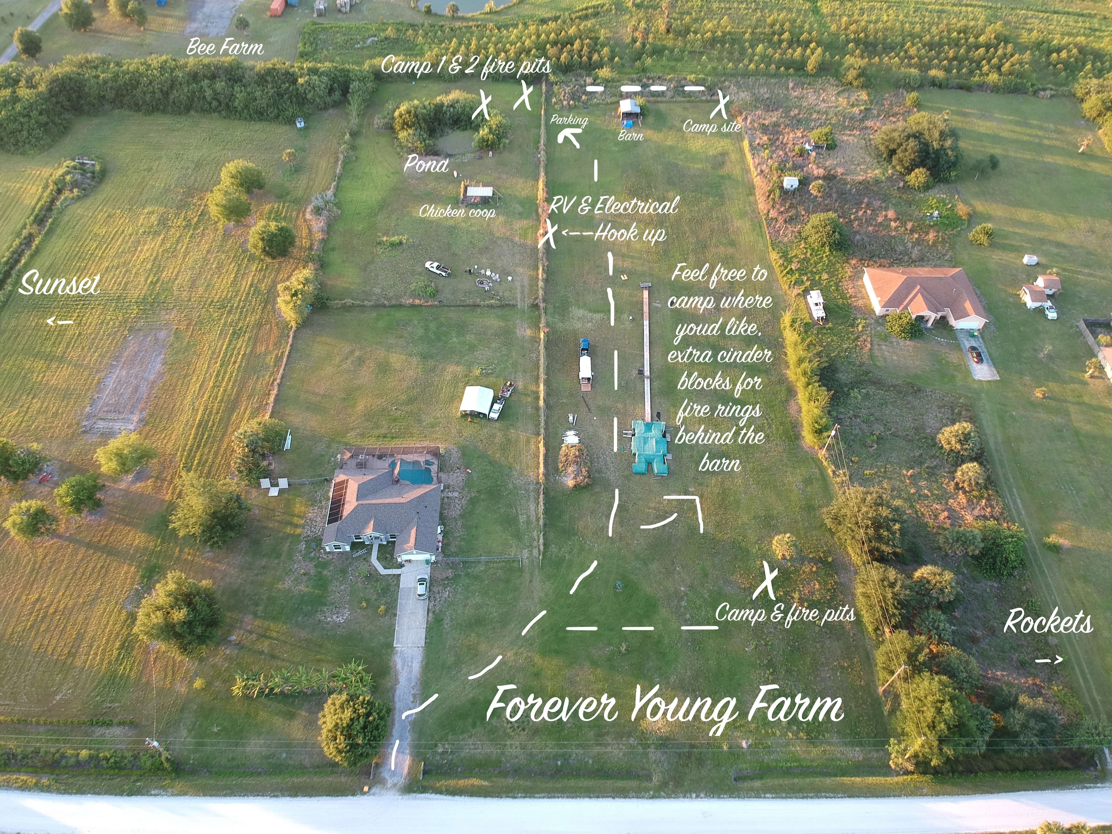 Forever Young Farm - Hipcamp in Mims, Florida