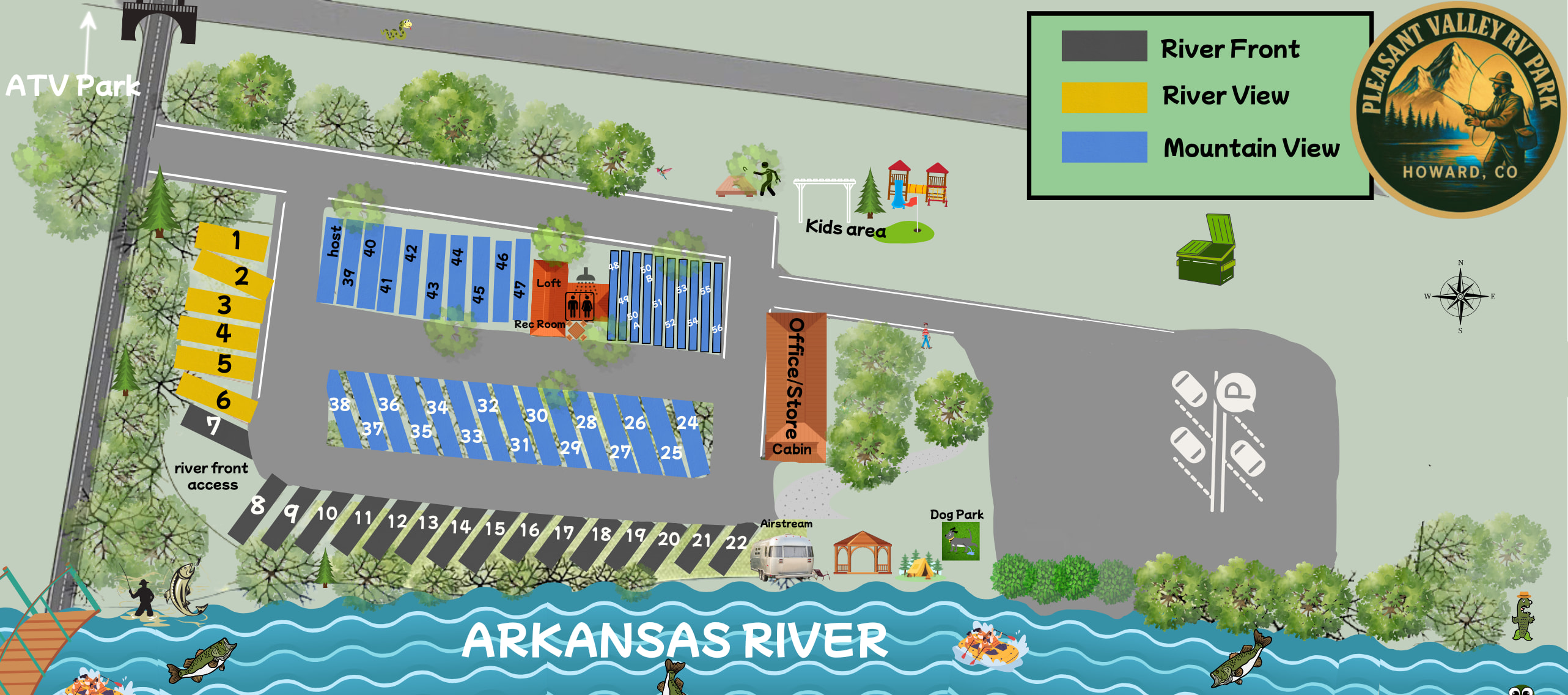 Pleasant Valley RV Park - Hipcamp in Howard, Colorado