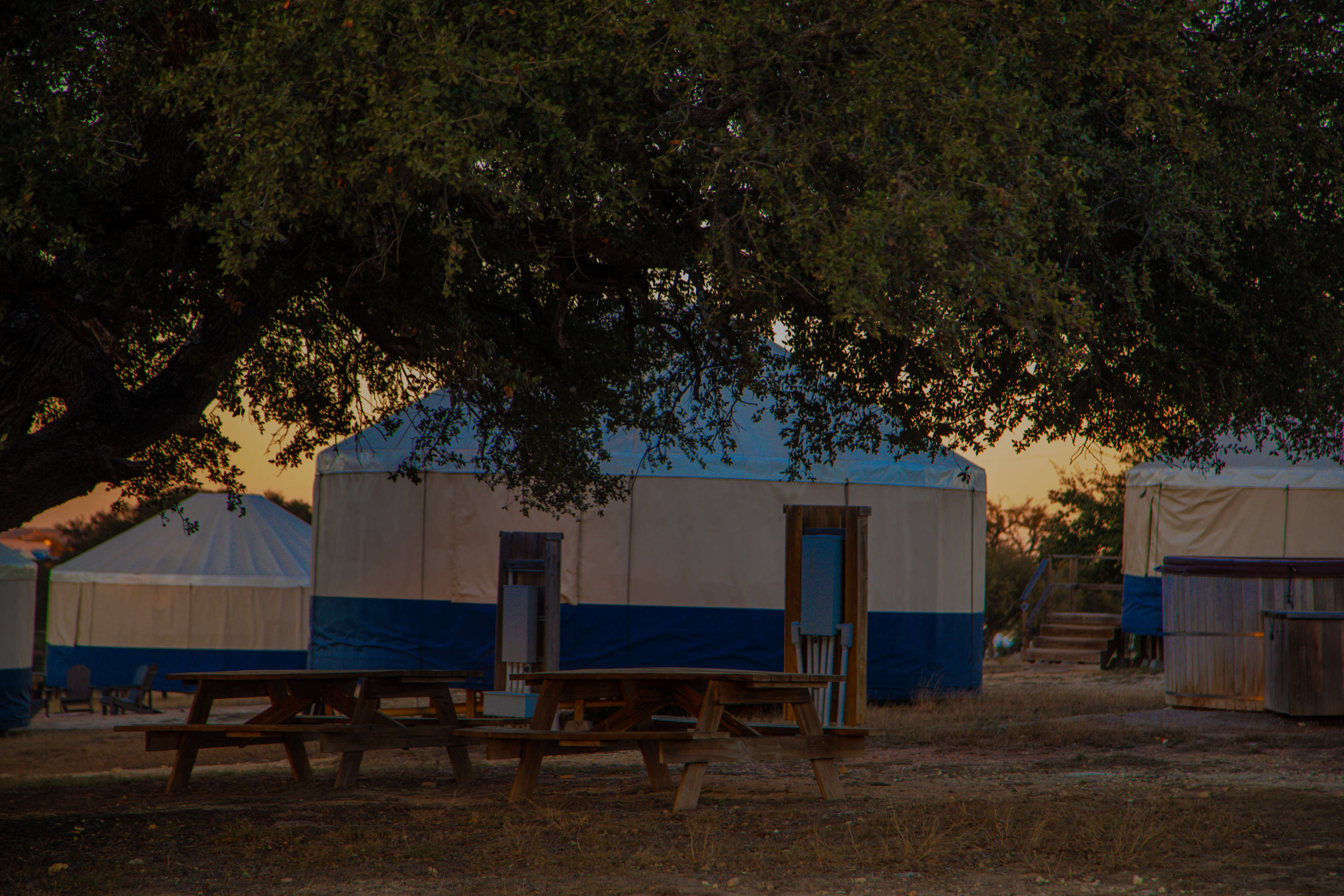 Johnny Yurts - Hipcamp in Johnson City, Texas