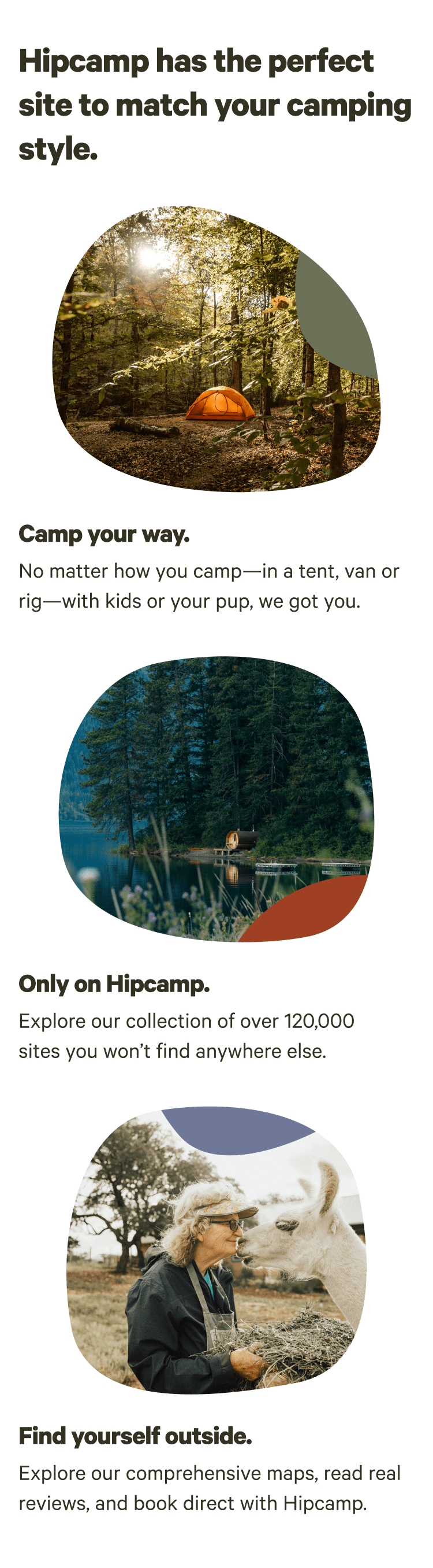 Hipcamp | Outdoor Stays: Tent Camping, RV Parks, Cabins & Glamping