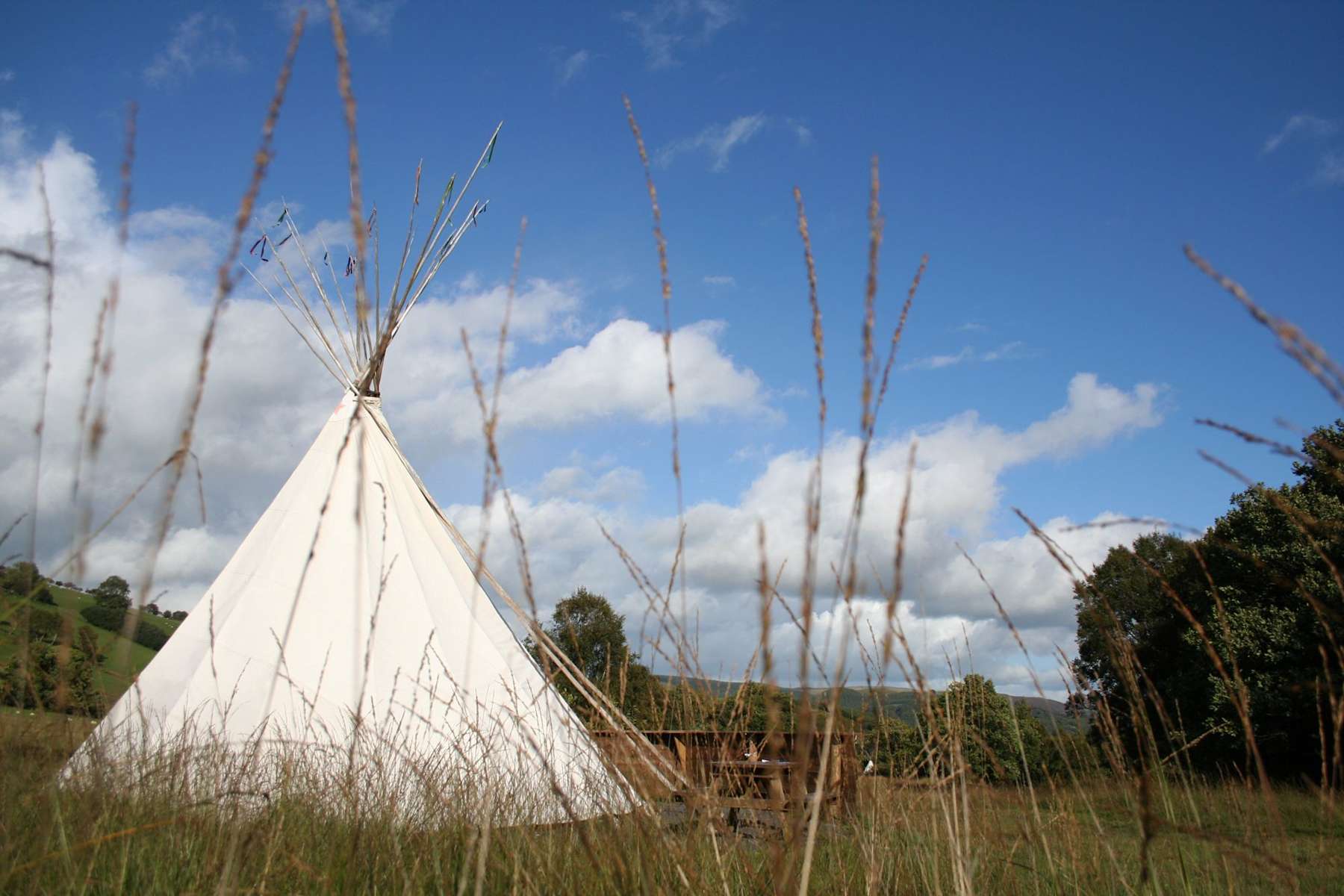 Cledan Valley Tipis - Hipcamp in Powys, Wales