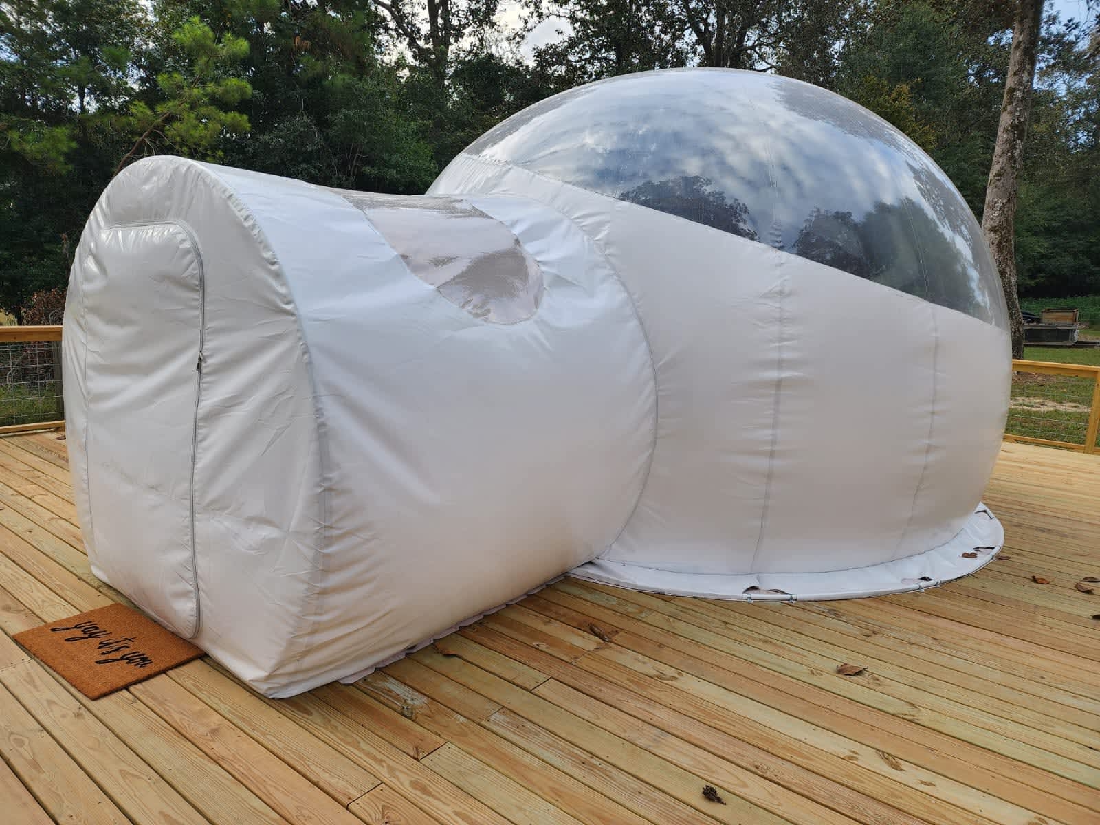 Blissful Bubble - Hipcamp in Cleveland, Texas