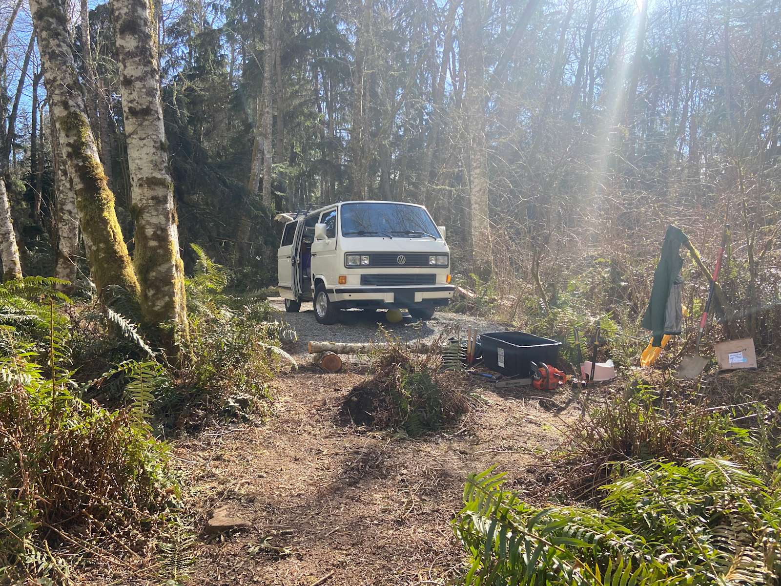 Forest Van Camp - Hipcamp in Freeland, Washington