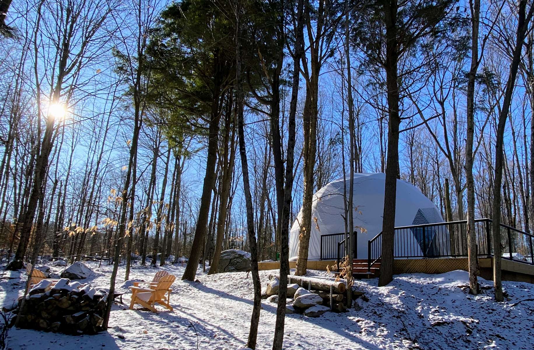 Big Rock Eco Retreat & Campgrounds - Hipcamp in Gilmour, Ontario