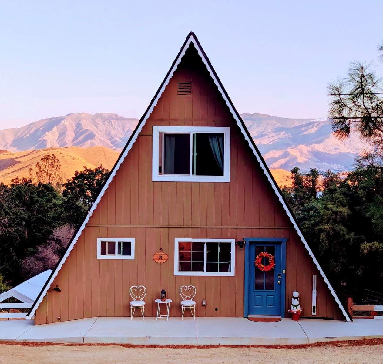Spectacular Autumn A-Frame. Views!! - Hipcamp in Wofford Heights ...
