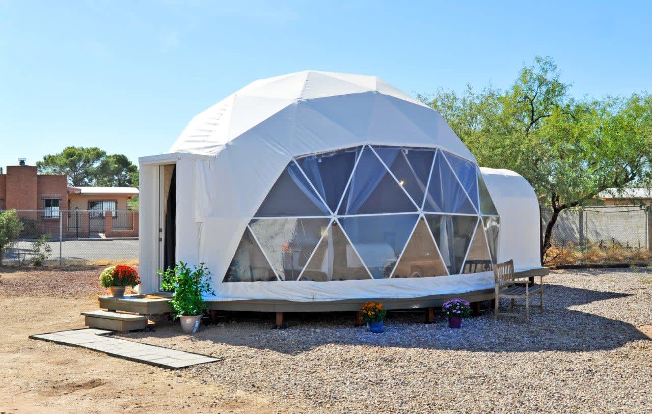 Midtown Magic: Dome Tent Glamping - Hipcamp in Tucson, Arizona