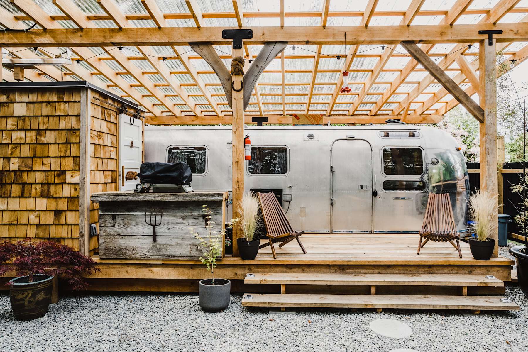 Aluminum Falcon Glamping - Hipcamp in Sooke, British Columbia