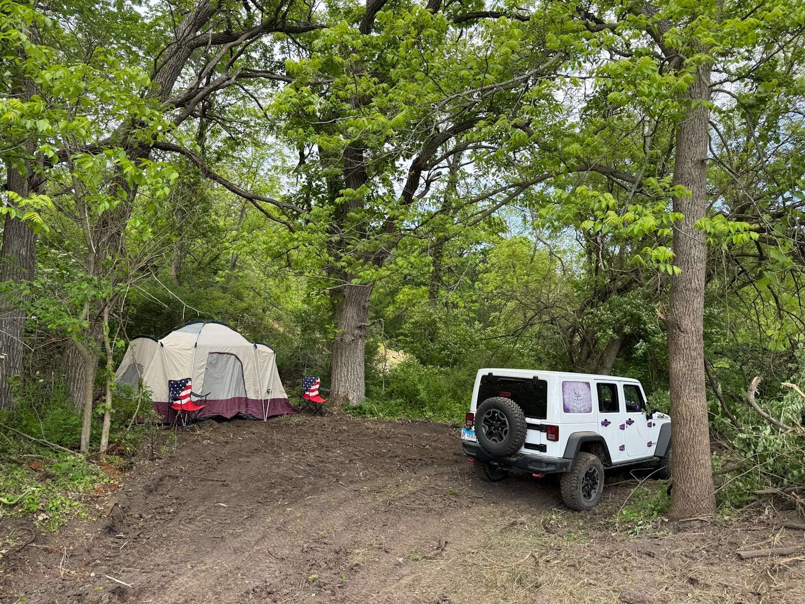 Foley's 4x4 Timber Trail Camping - Hipcamp in Mount Carroll, Illinois