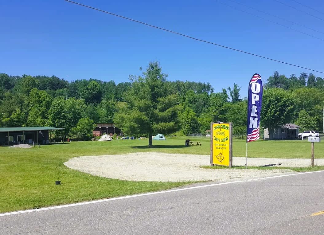 Corn Creek Campground & Cabins - Hipcamp in Mountain City, Tennessee