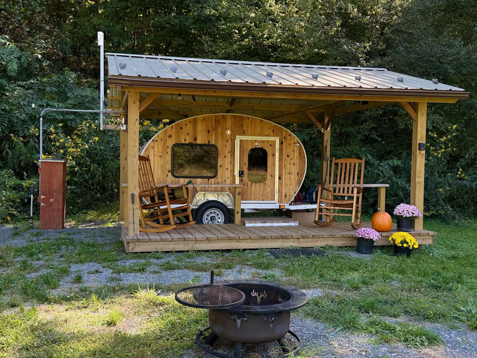 Camper, AC, Hot Shower, Firewood - Hipcamp in Renick, West Virginia