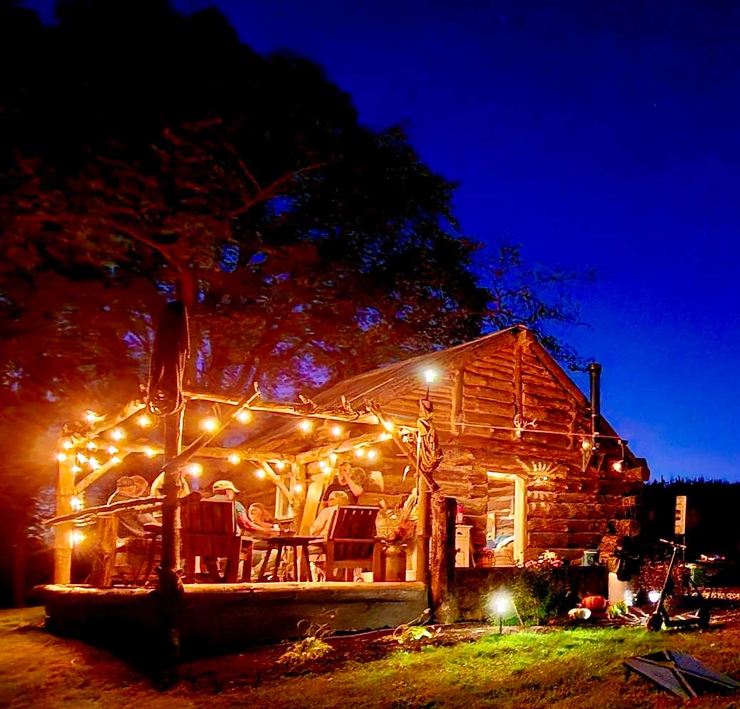 Rustic Log Cabin with Stunning View - Hipcamp in Ellsworth, Wisconsin