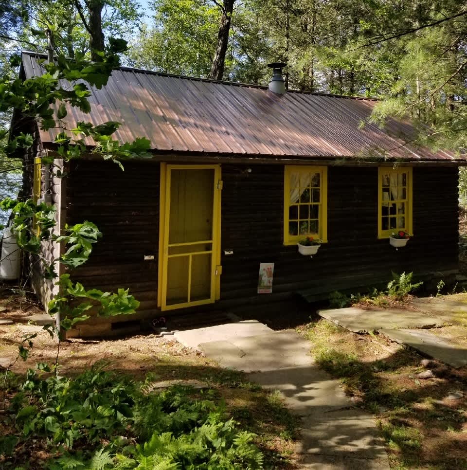 Sunset Shore Cabin on Private Lake - Hipcamp in Montrose, Pennsylvania