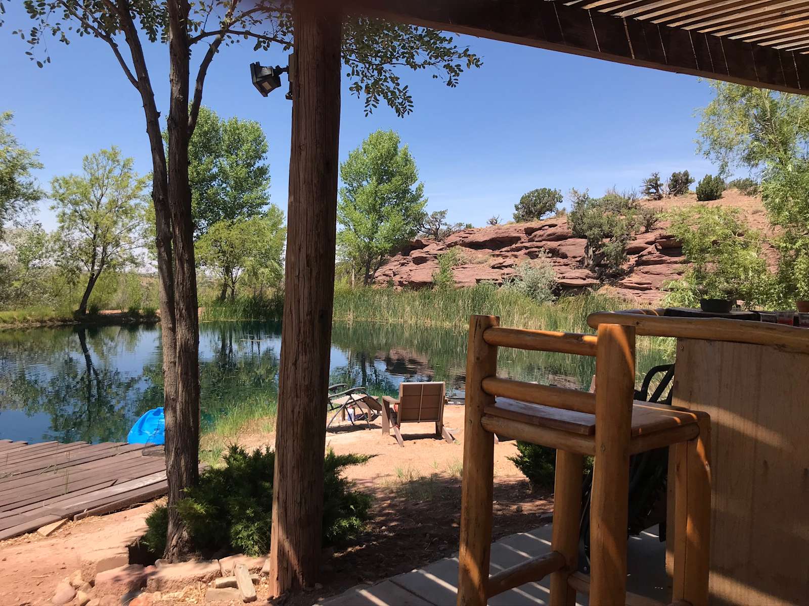 Cabin by the Pond - Hipcamp in Snowflake, Arizona