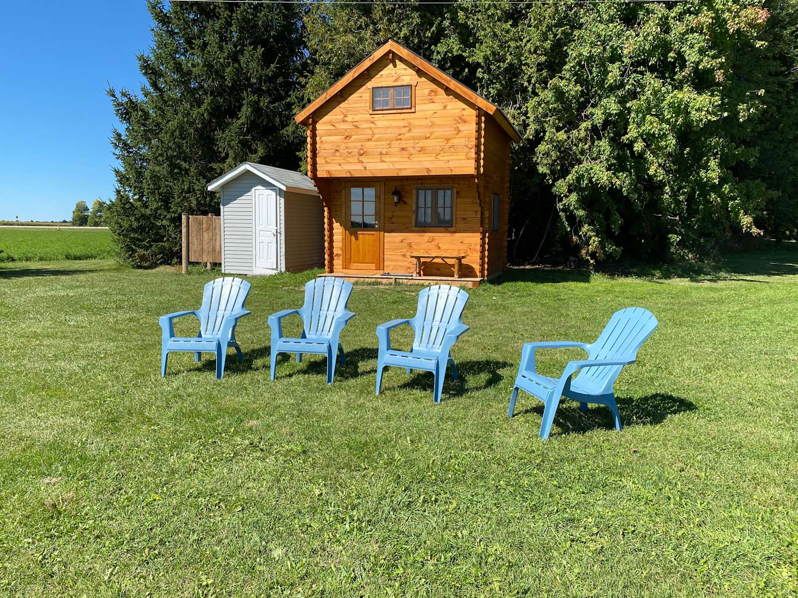 The Bluebird Bunkie- farm retreat - Hipcamp in Alma, Ontario