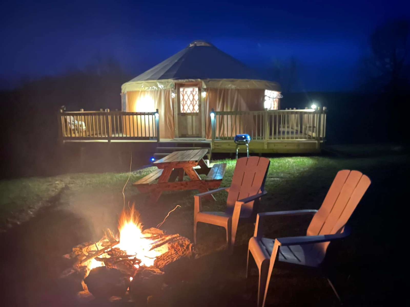 Barney Creek Retreat Yurt 2 - Hipcamp in Boss, Missouri