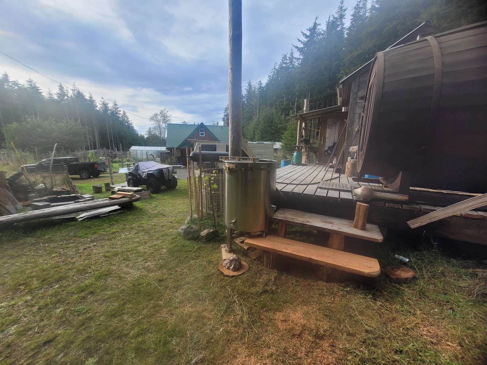 Lands End Farm and Orchard - Hipcamp in Sointula, British Columbia
