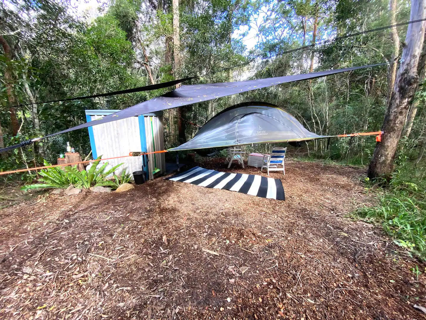 Riversong - Floating Tree Tent - Hipcamp in Beechmont, Queensland