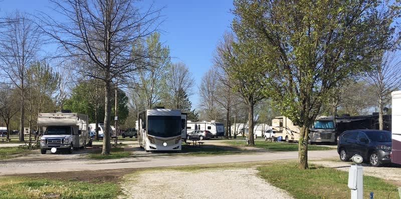 Big Red Barn RV Park - Hipcamp in Carthage, Missouri