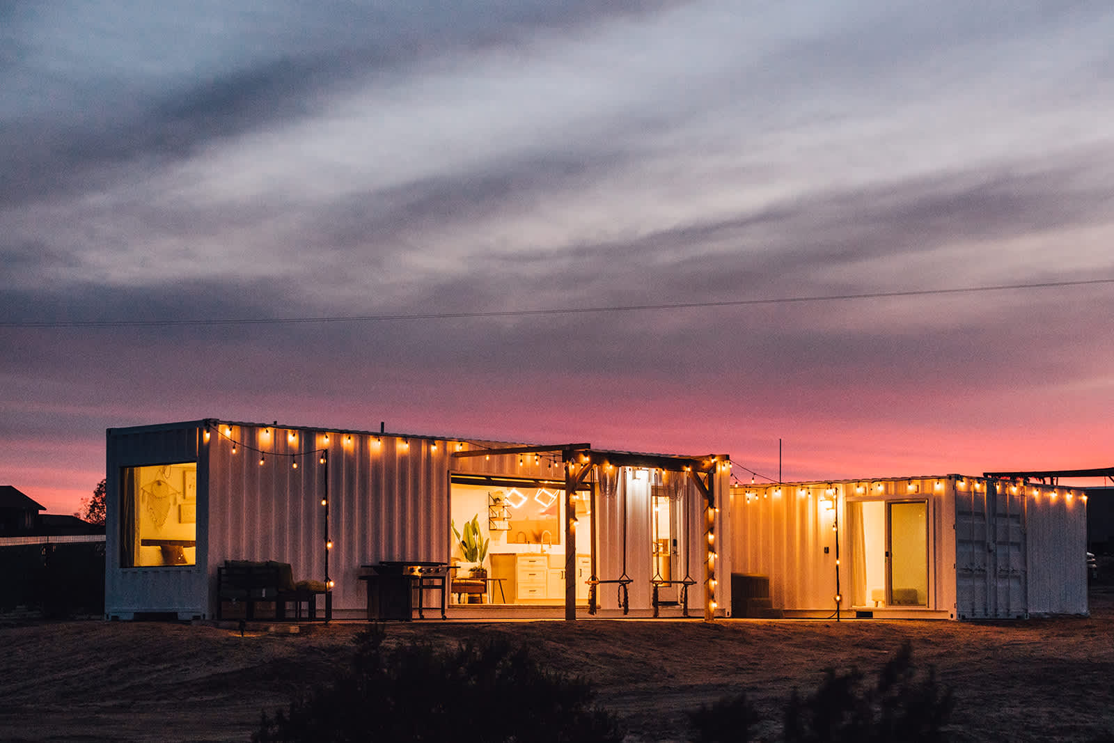 The Desert Cube | Container Home - Hipcamp in Twentynine Palms, California