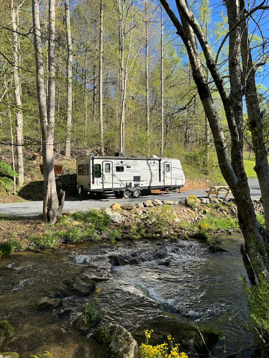 Creekside Boondocking - Hipcamp in Flag Pond, Tennessee