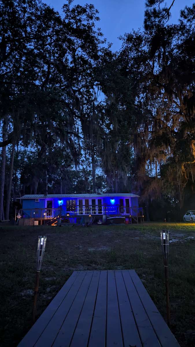 RV campside with Lake View - Hipcamp in Hawthorne, Florida