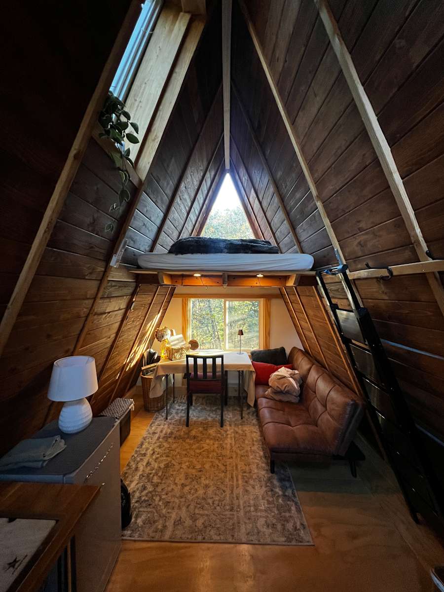 Starry Hot Tub/Cold Plunge A Frame - Hipcamp in Nevada City, California