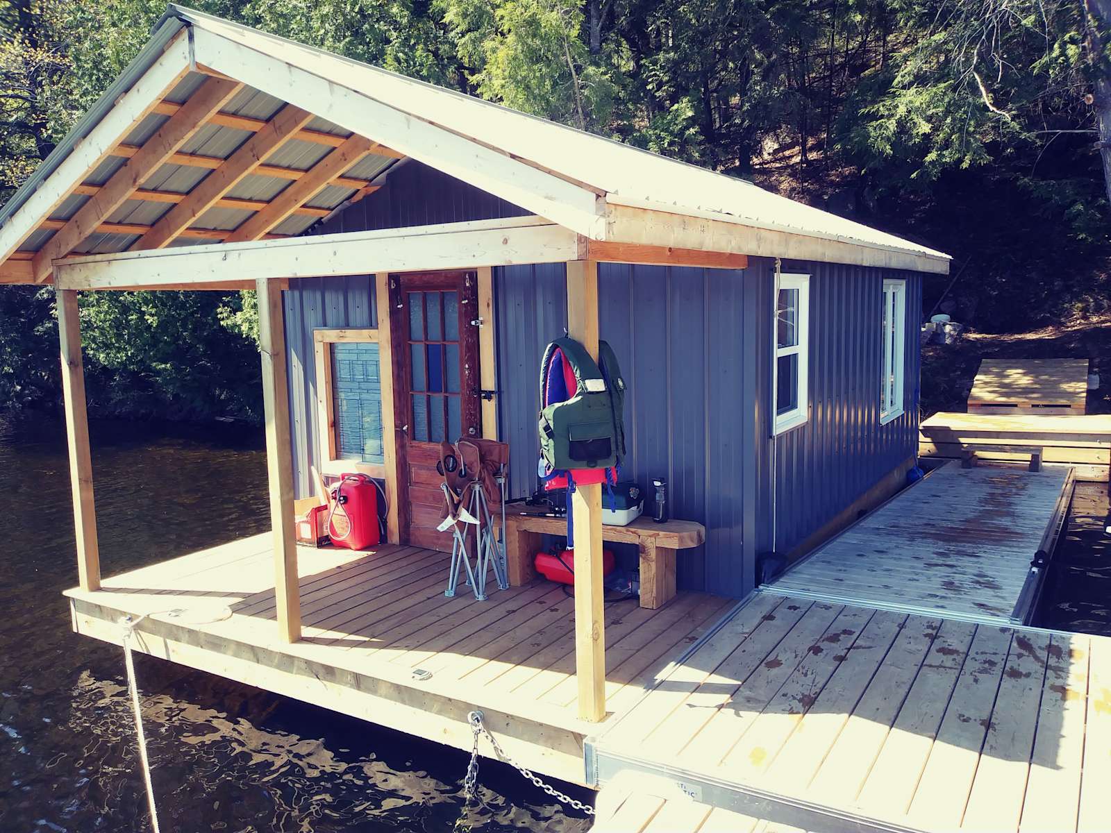 Floating Bunkie - Hipcamp in Kingston, Ontario