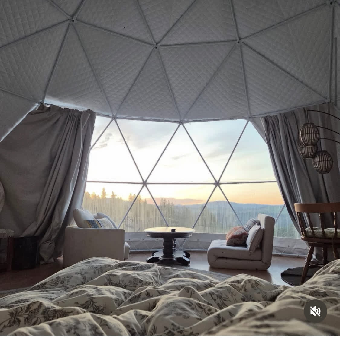 Glamping Geodesic Dome With AC - Hipcamp in Spokane, Washington