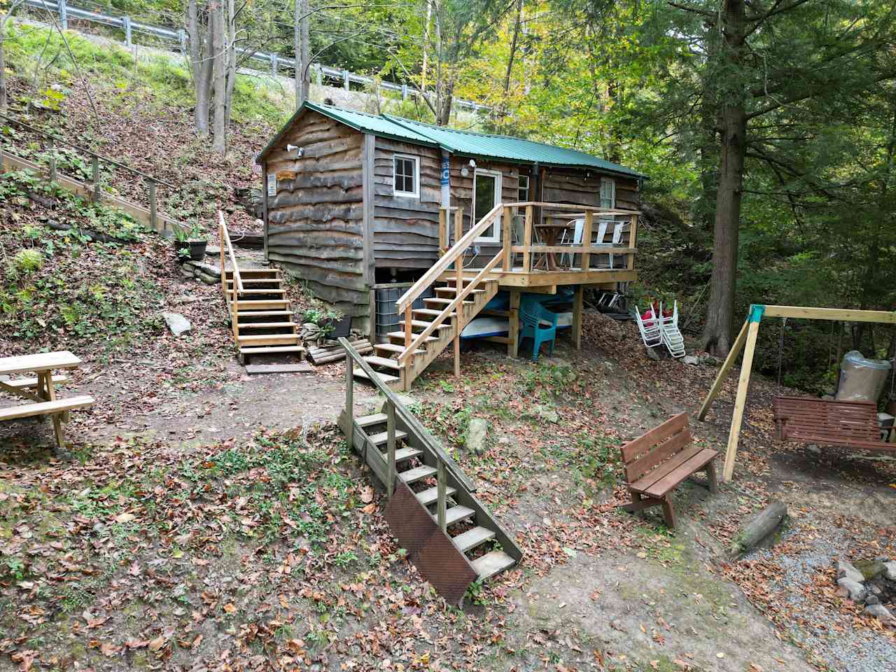 The Nest - Creekfront Cabin In ANF - Hipcamp in Sheffield, Pennsylvania