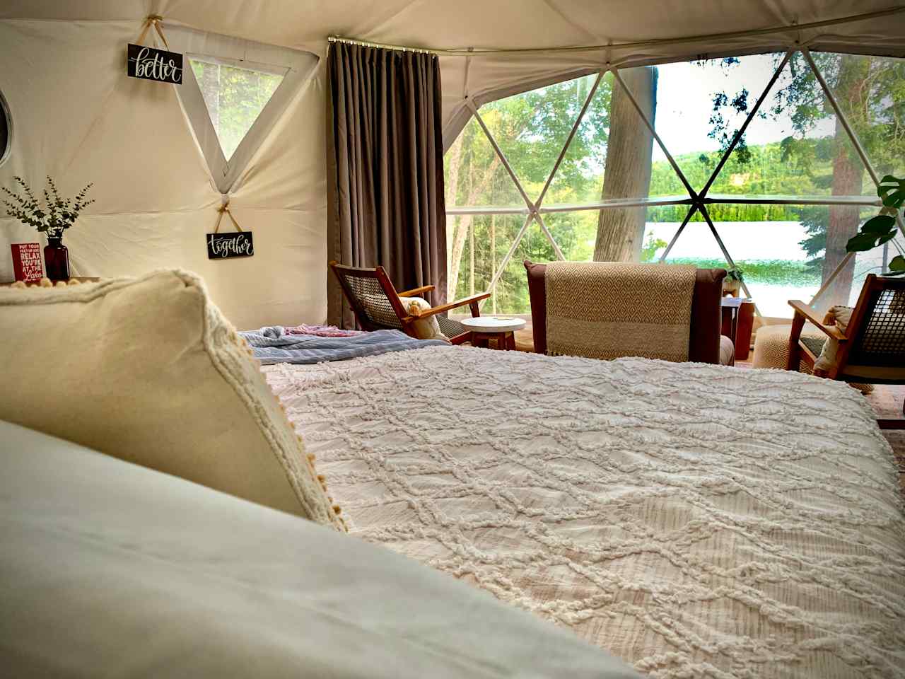 Algonquin Lakeview Glamping Dome - Hipcamp in Algonquin Highlands, Ontario