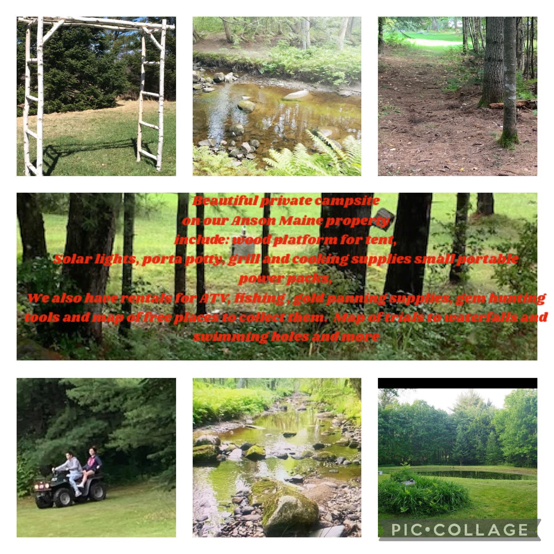 Siconio’s Trees of Green Campsite - Hipcamp in Anson, Maine