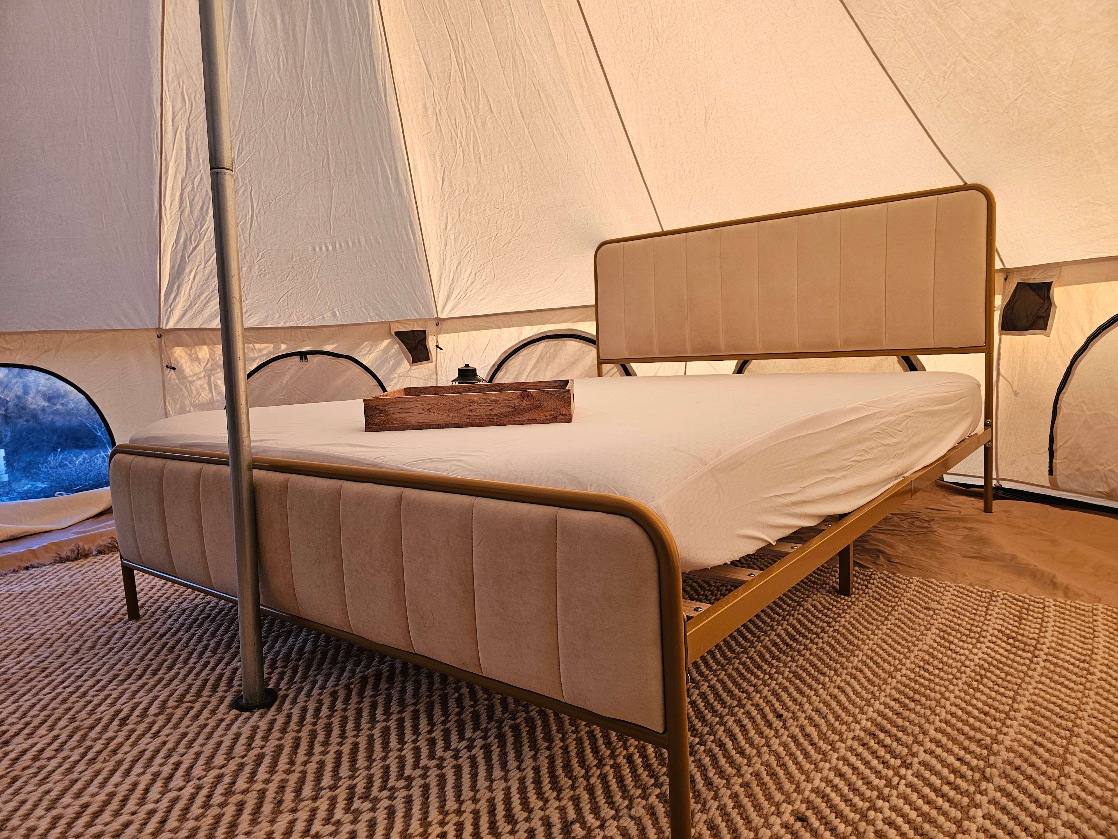 Glamping Tent with Queen Bed - Hipcamp in Alpine, Texas